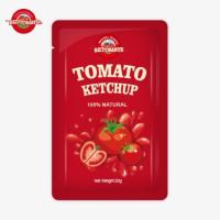 China Global Distribution Of Custom 50g Ketchup Sachets For High Quality And Certified By ISO HACCP And FDA for sale
