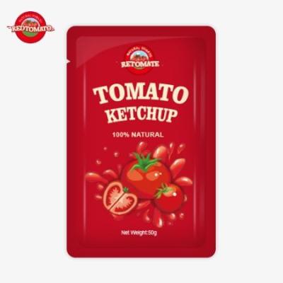 China Global Distribution Of Custom 50g Ketchup Sachets For High Quality And Certified By ISO HACCP And FDA for sale