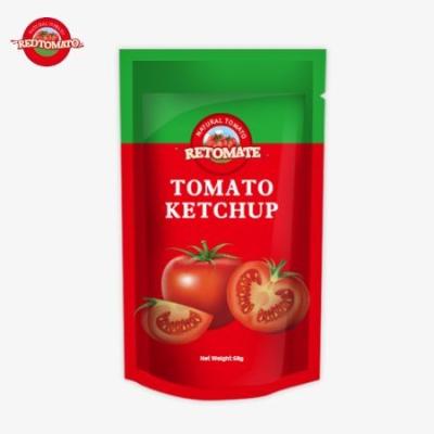 China China Original Factory ISO Sachet Ketchup 56g Pure Natural Flavor Sweet And Sour Taste for sale