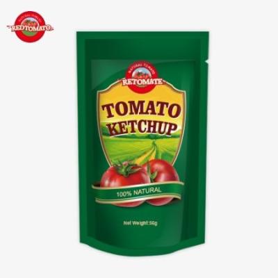 China OEM-Standard 56g Natural-Flavored Ketchup Sachets Compliant With International Norms for sale