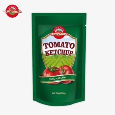China ISO-Certified Factory Sachet Ketchup, 56g, Offers A Pure, Natural Sweet And Sour Flavor for sale