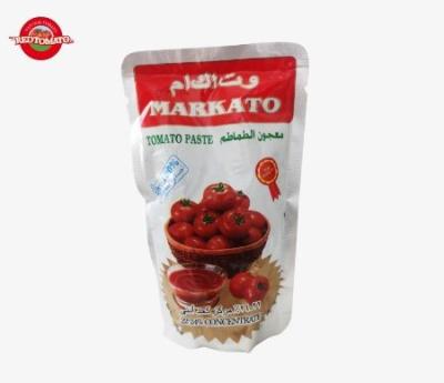 China High-Quality Tomato Paste Sachets Available  Stand-Up Designs Double Concentrated And Weighing 70g for sale