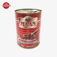 China MAAN 400g Double Concentrate Canned Tomato Paste Brix22-24% Customizable Brand Available for sale