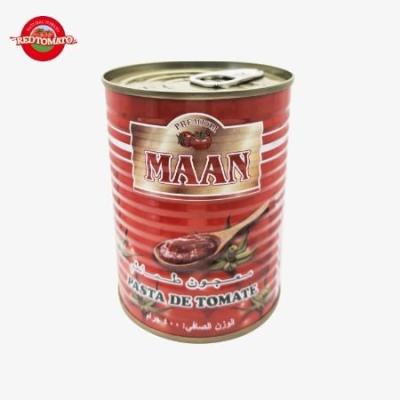 China MAAN 400g Double Concentrate Canned Tomato Paste Brix22-24% Customizable Brand Available for sale