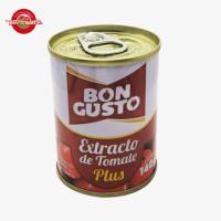 China BONCUSTO Brand 140g Canned Tomato Paste  Brix22-24% Provide Brand And Packaging Design for sale