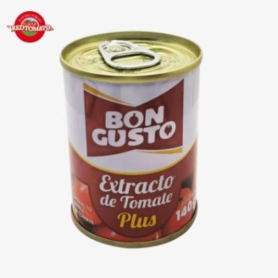 China BONCUSTO Brand 140g Canned Tomato Paste  Brix22-24% Provide Brand And Packaging Design for sale