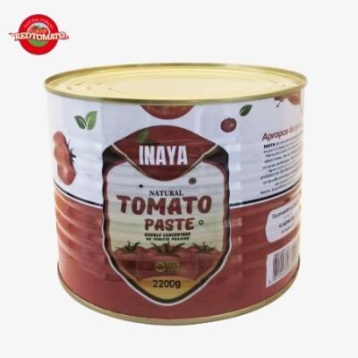 China INAYA 2200g Canned Tomato Paste With A Hard Open Lid Concentrated To Brix 28–30% Available With Packaging Design Services. for sale