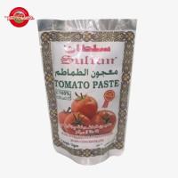 China SULTAN Brand High-Quality Tomato Paste Sachets Available  Stand-Up Designs Double Concentrated And Weighing 70g Brix 22–24% for sale
