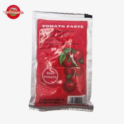 China LAFE Brand High-Quality Tomato Paste Sachets Available Designs Double Concentrated And Weighing 50g Brix 28–30% for sale
