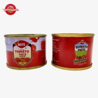China 70g Canned Tomato Paste With Brix 28–30% Provide Brand And Packaging Design for sale