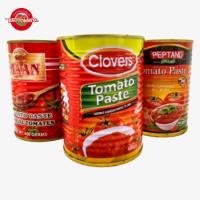 China 400g Double Concentrate Canned Tomato Paste Brix22-24% Customizable Brand Available for sale