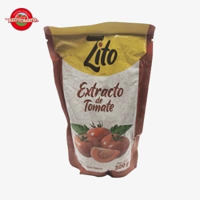 China Zito 300g Stand-up Sachet Tomato Paste 12-14% Brix  Quality Products OEM for sale