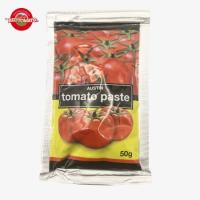 China AUSTIN 50g Flat Sachet Tomato Paste  28–30% Brix Concentrate Custom OEM for sale