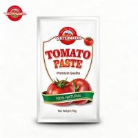 China Customizable OEM Tomato Paste – 70g Retomate Flat Sachet (Brix 24–26%) for sale