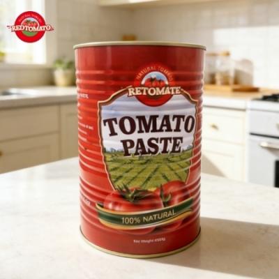 China High Quality RETOMATE Tomato Paste With 4500g Bulk Packaging 28-30 Brix Packaged Type for sale