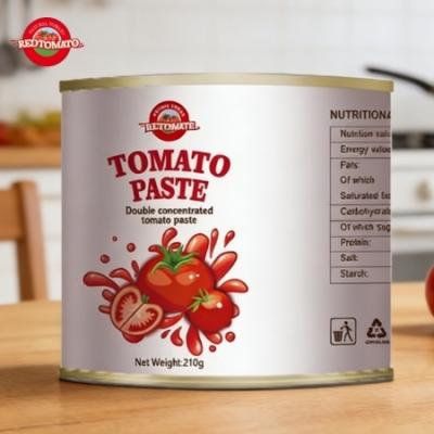 China Hard Open Lid 210g Sweet & Sour Tinned Tomato Paste for sale