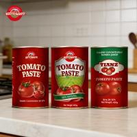 China 400g Canned Tomato Paste Complies With ISO HACCP BRC FDA Production Standards for sale