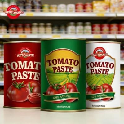China 425g Canned Tomato Paste Compliant With ISO HACCP BRC FDA International Standards for sale