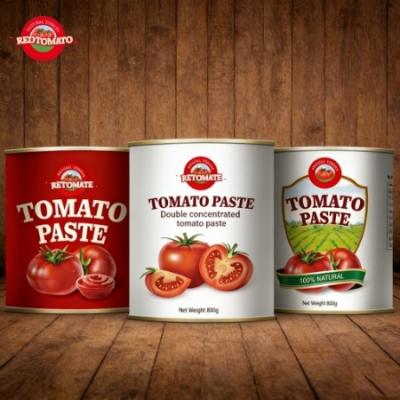China 800g Canned Tomato Paste Manufactured To International ISO HACCP BRC FDA Standards for sale