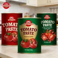China 1000g Canned Tomato Paste Triple Concentration ISO HACCP BRC FDA Certified in Tin Can for sale