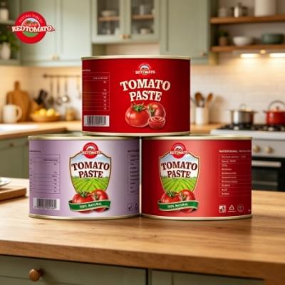 China Halal Certified 2200g Canned Tomato Paste with 28-30% Brix for African Muslim Cuisine for sale