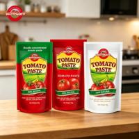 China 50g Stand-Up Sachet Triple Concentrated Tomato Paste ISO HACCP BRC Certified for sale