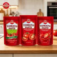 China 50g Stand-Up Sachet Tomato Paste with Triple Concentration and ISO HACCP BRC Standards Compliance for sale
