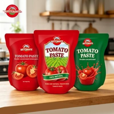 China 56g Sweet and Sour Tomato Paste Sachet with 30%-100% Purity in Stand-Up Pouch for sale