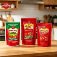 China Wholesale 80g Stand Up Pouch Tomato Paste Double Concentrated Wide Purity Range for sale