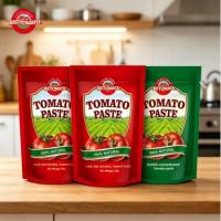 China 80g Double Concentrated Tomato Paste In Stand Up Pouch Various Purity 30 To 100 Available for sale