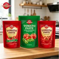 China 80g Stand Up Pouch Tomato Paste Double Concentrated 30 To 100 Purity for sale