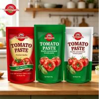 China 100g Stand-Up Sachet High Purity Natural Tomato Paste for Cooking and Recipes for sale