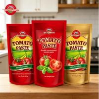 China 200g Stand-Up Sachet Tomato Paste - ISO HACCP BRC Certified, 30%-100% Purity, Sweet and Sour Taste for sale