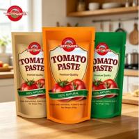 China FDA Certified 200g Double Concentrated Tomato Paste in Stand-Up Sachet Packaging for sale