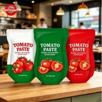 China 210g Stand-Up Sachet Tomato Paste ISO HACCP BRC FDA Certified Triple Concentration for sale
