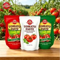 China 250g Stand-Up Sachet Tomato Paste with 30%-100% Purity and Sweet Tangy Flavor for sale