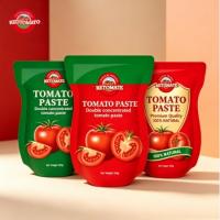 China 340g Stand-Up Sachet Tomato Paste ISO HACCP BRC Certified Triple Concentration for sale
