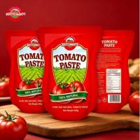 China 340g Stand Up Sachet Tomato Paste with ISO, HACCP, BRC Certifications and Triple Concentration for sale
