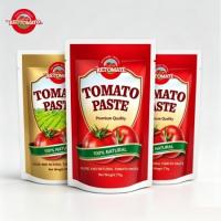 China Premium Wholesale Stand-up Sachet Tomato Paste Comes In 56g And 70g Specifications, Crafted With Pure Tomatoes And No Additives for sale