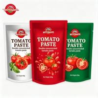 China 400g Stand-Up Sachet Tomato Paste Convenient and 30%-100% Pure for Versatile Cooking for sale