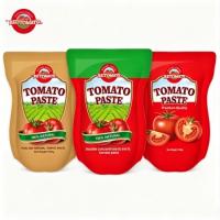 China 1100g Stand-Up Sachet Tomato Paste with Triple Concentration and ISO HACCP BRC Standards for sale
