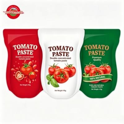China 1100g Stand-Up Sachet Tomato Paste ISO HACCP BRC Certified Triple Concentration for sale