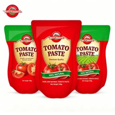 China 1100g Stand Up Sachet Tomato Paste with Triple Concentration and ISO, HACCP, BRC, FDA Certifications for sale