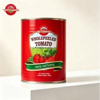 China Vine Ripened Whole Peeled Tomatoes 3000g Thick Juice Filling 6 Cans Export Pack for sale