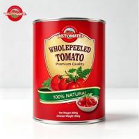 China Whole Peeled Tomatoes 3000g Tomato Juice Filled 6 Cans Carton Export Grade Pack for sale