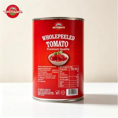 China BRC HACCP Certified Whole Peeled Tomatoes 3000g Factory Direct 3kg Tin Can Bulk for sale