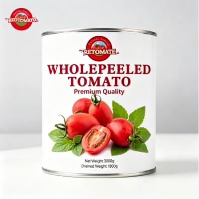 China No Additive Whole Peeled Tomatoes 3000g Natural Juice Filling 3kg Tin Can Bulk for sale