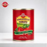 China 400g Whole Peeled Tomatoes Tomato Juice Tin Can Africa Wholesale Bulk Supply for sale