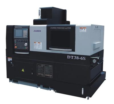 China JIANKE DT38-6S Twin Spindle 6-axis Swiss CNC Lathe with Dual Channel Control and Internal Oil Cooled Electric Spindle for sale