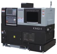 China JIANKE CS12-5 Double Spindle 5 Axis Swiss Type CNC Lathe with Rotary Guide Bush and Internal Oil Cooled Electric Spindle for sale